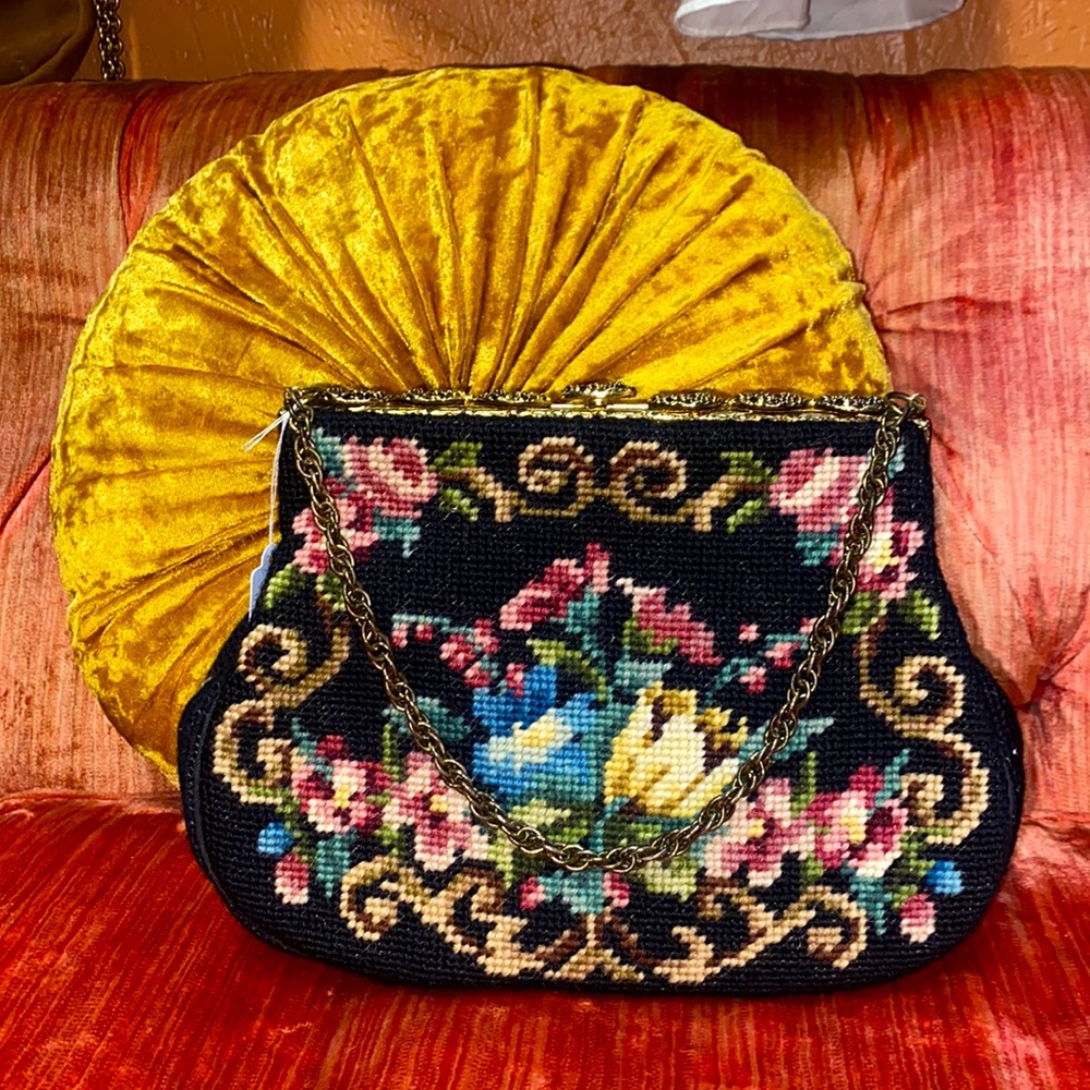 Gorgeous Vintage 40s/50s Switkes Needlepoint Tapestry… - Gem